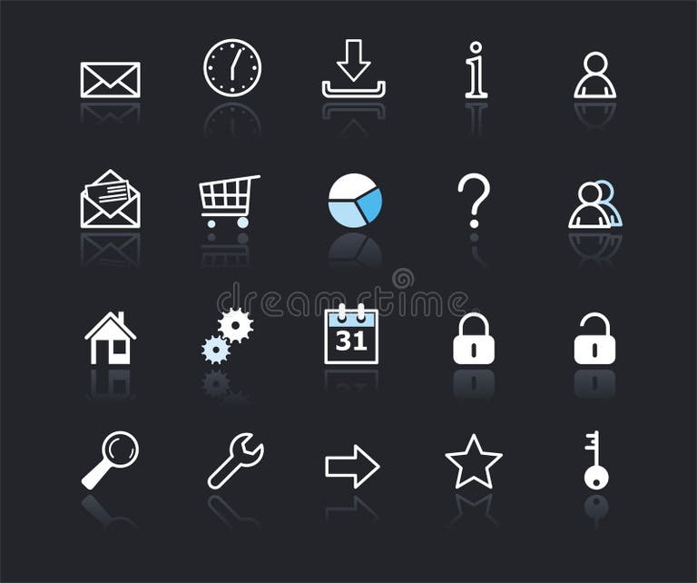 Web Icons Dark Blue Stock Illustrations – 9,036 Web Icons Dark Blue ...