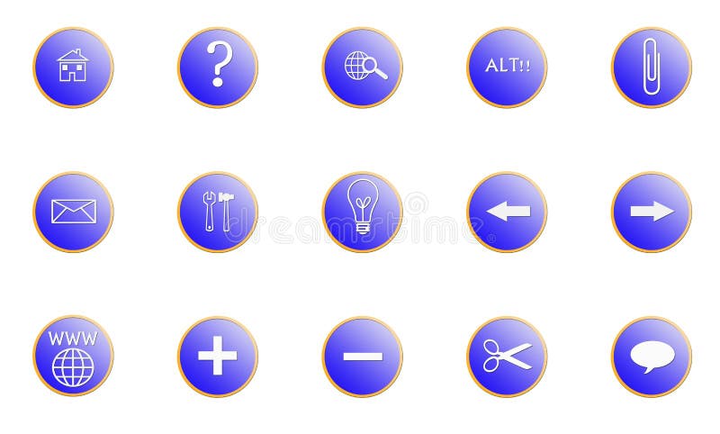 Web Icons stock illustration. Illustration of commerce - 7489289