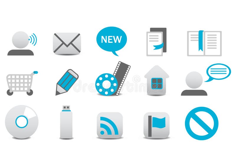 Web icons stock vector. Illustration of moving, graphic - 7535499