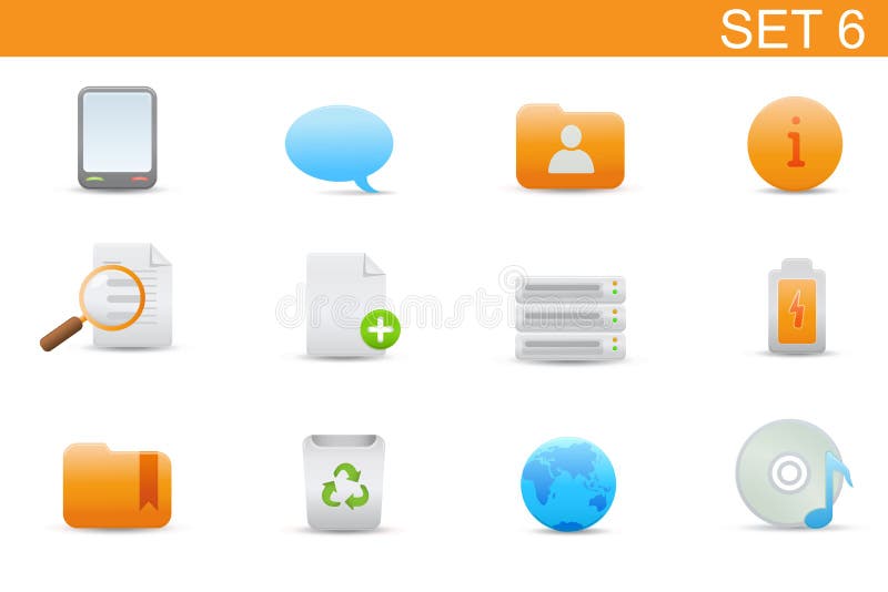 Web icons stock vector. Illustration of modern, help, mail - 8084678