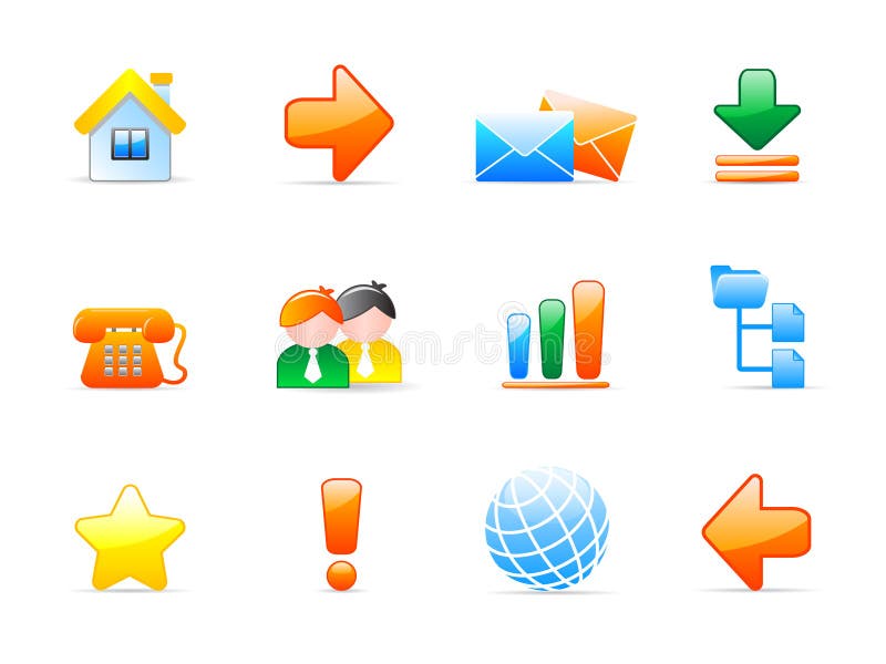 Web icons stock vector. Illustration of symbol, forum - 8690863