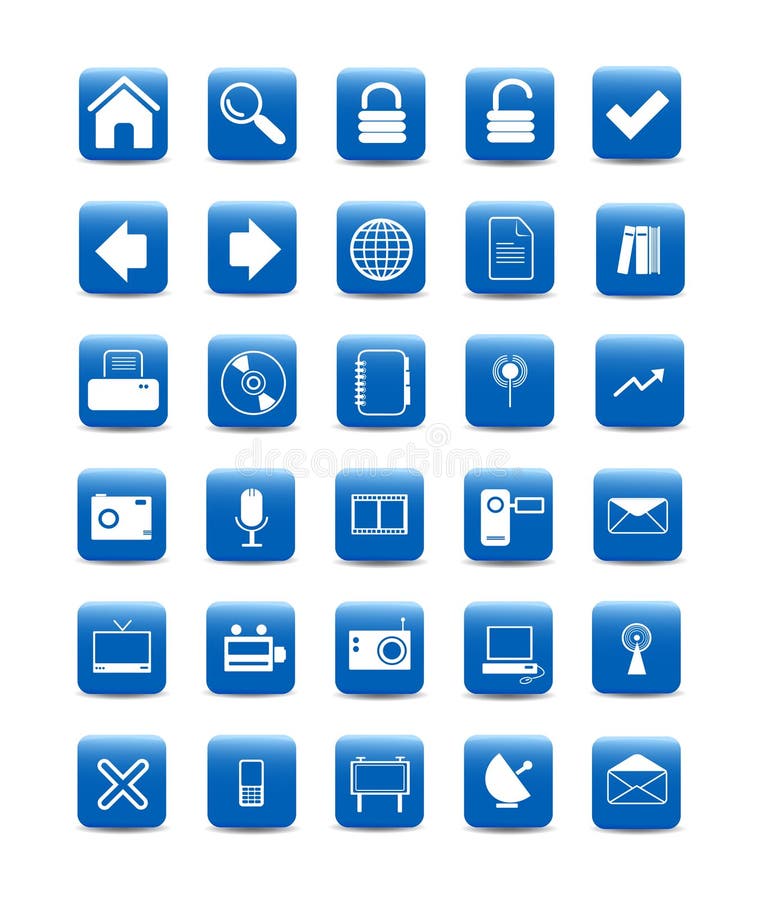 Business & Finance // Matte Icons Series Stock Vector - Illustration of ...