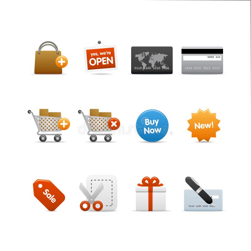 Graphite Icons // Shopping stock vector. Illustration of basket - 11682492