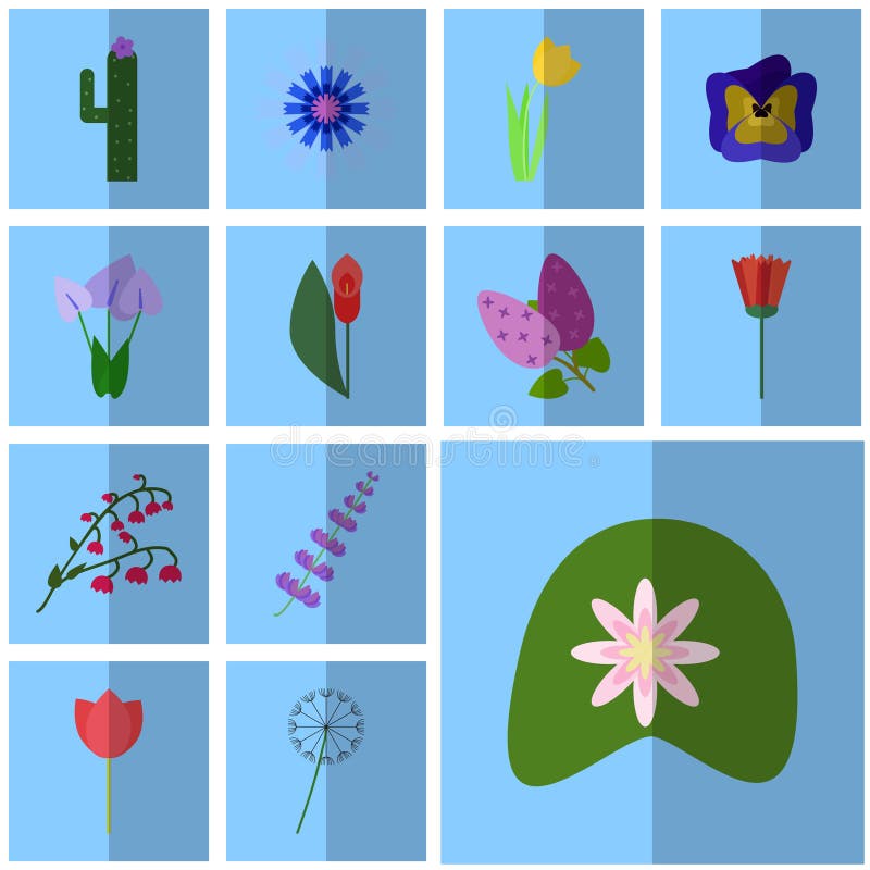 Web Icons Flowering. Vector Icon Water Lily, Stock Vector ...