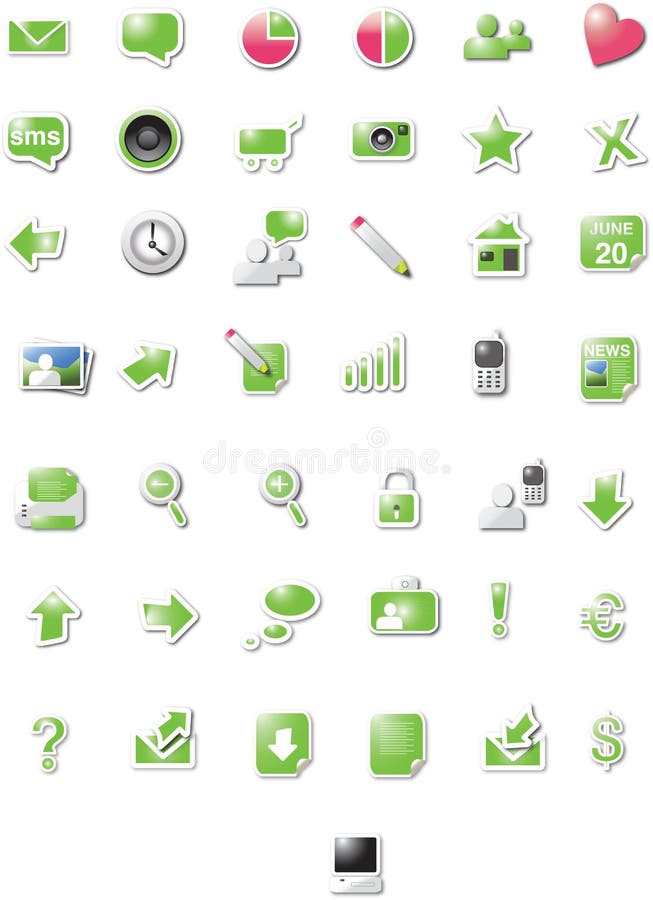 Green shipping icons stock vector. Illustration of geometric - 11160364