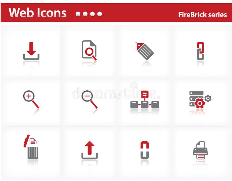 Firebrick Series Set Stock Illustrations – 19 Firebrick Series Set ...