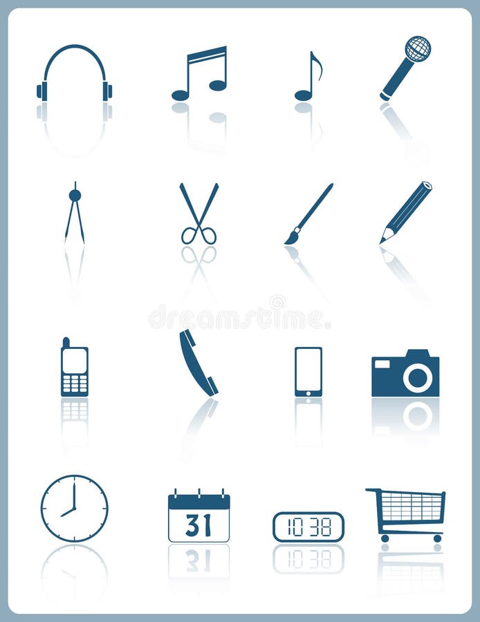 Web icons stock vector. Illustration of pictogram, share - 31465644