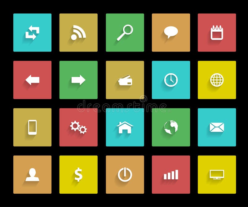 Chart icons stock vector. Illustration of business, flat - 43015280