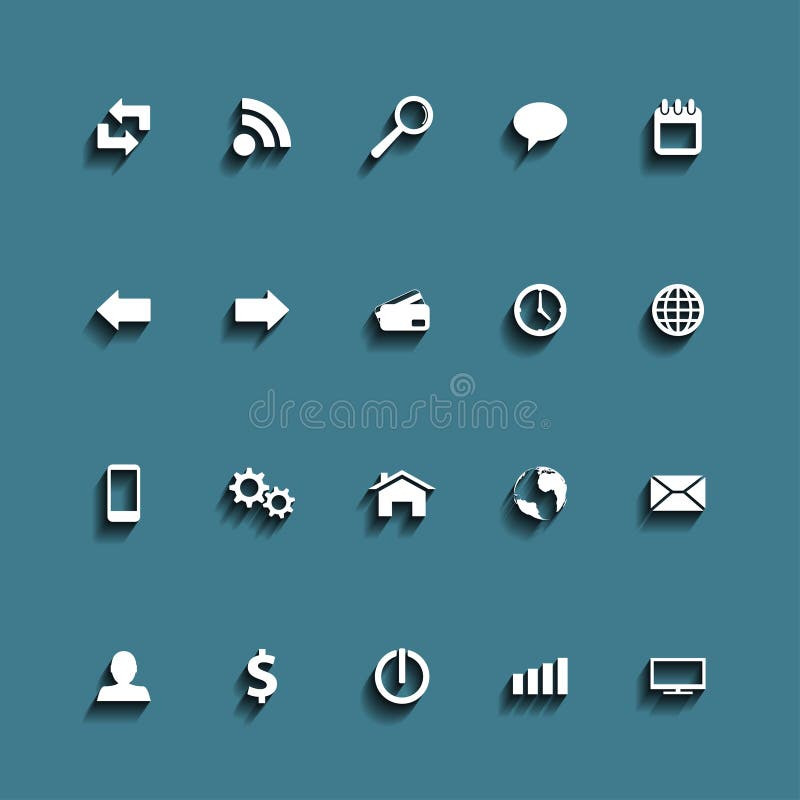 Chart icons stock vector. Illustration of business, flat - 43015280