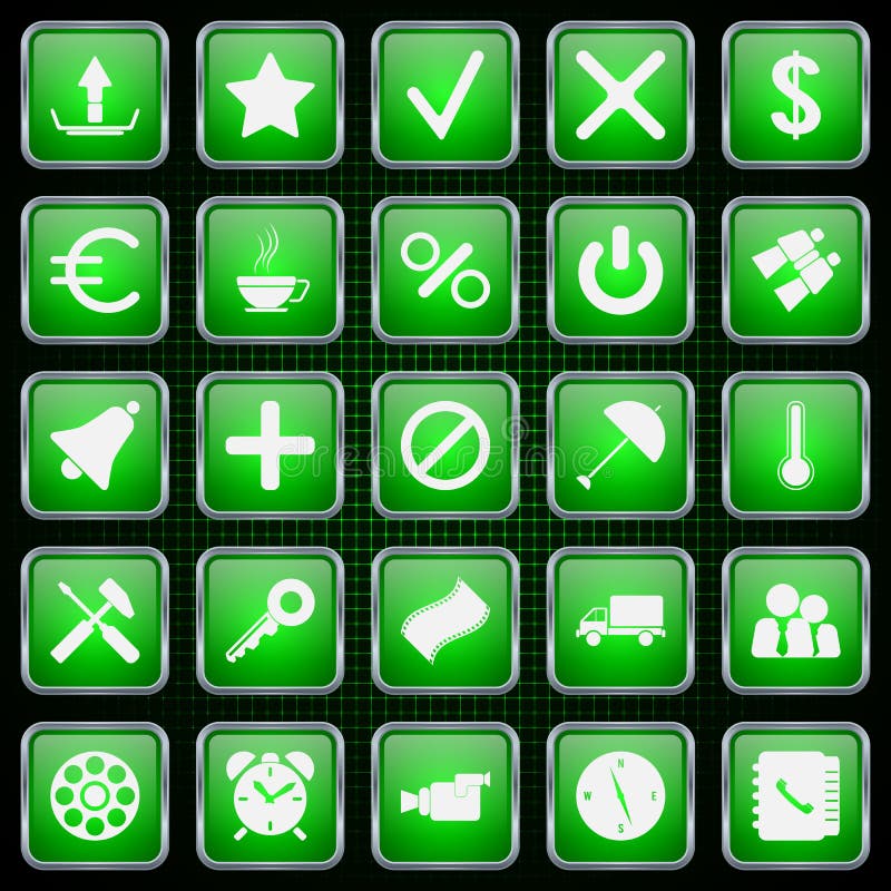 Application Icons Vector Set Stock Vector - Illustration of miniature ...