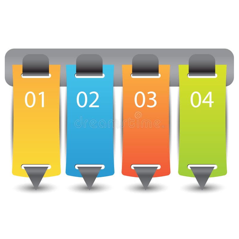 Web Info-graphics Banner with Number Options Stock Vector ...