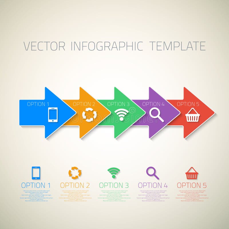 Web Infographic Round Badges Template Layout with Stock Vector ...
