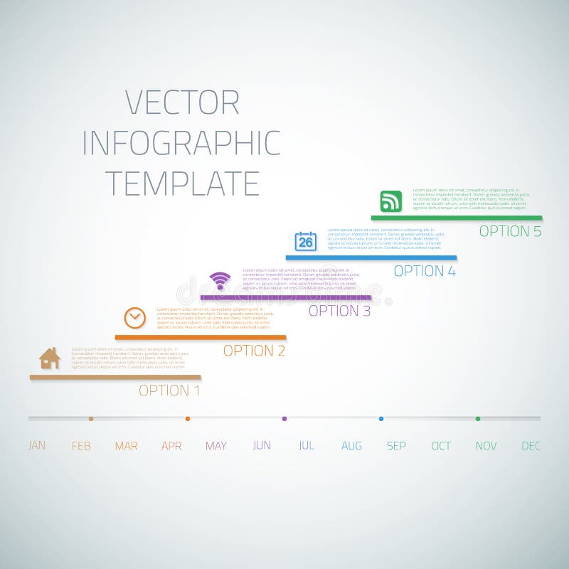 Web Infographic Timeline Template Layout with Stock Vector ...