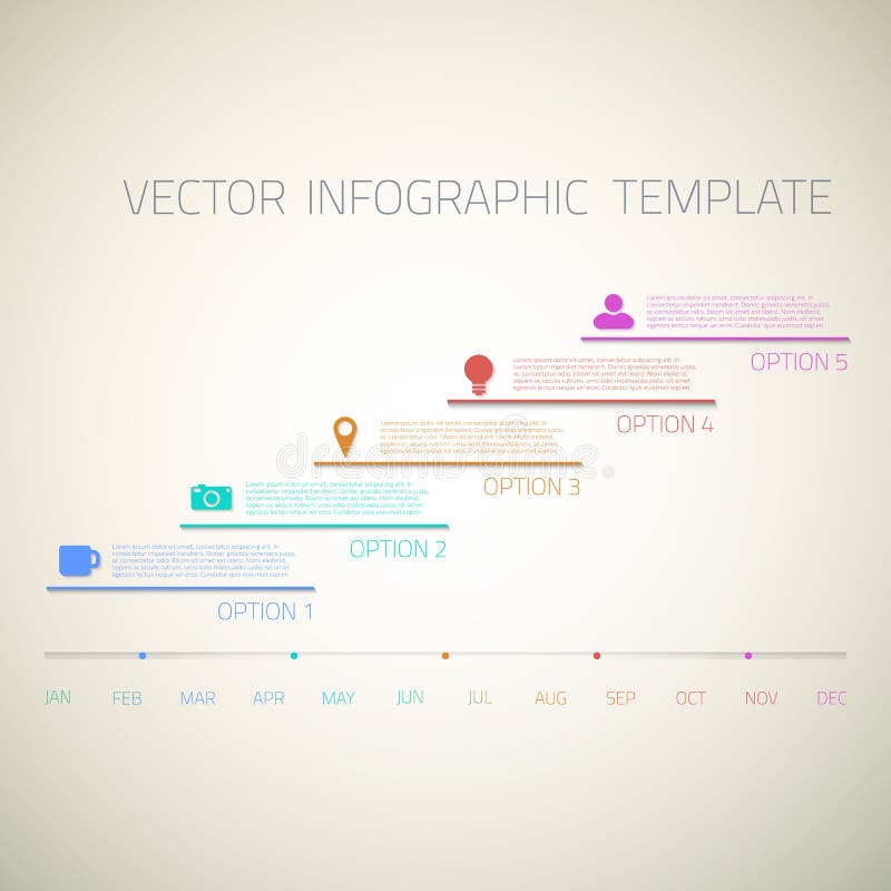 Web Infographic Timeline Template Layout with Stock Vector ...