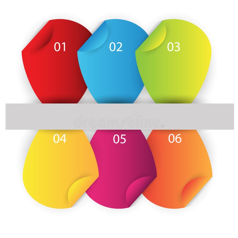 Web Infographics Banner with Number Options Stock Vector - Illustration ...