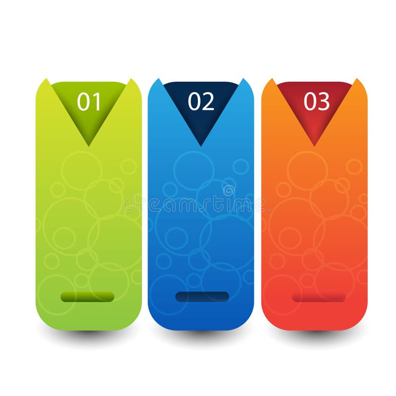 Web Infographics Banner with Number Options Stock Vector - Illustration ...
