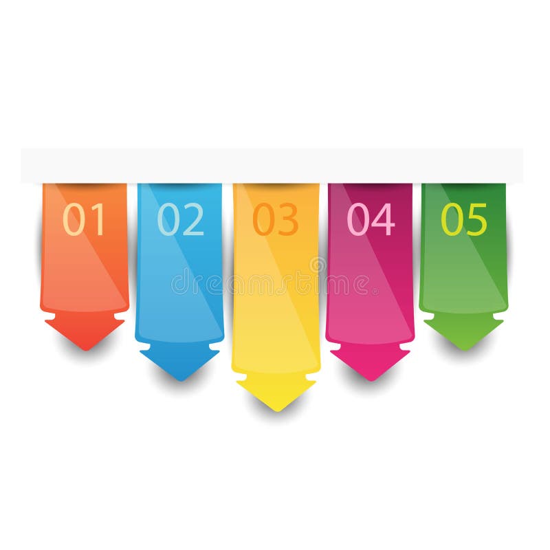 Web Infographics Banner with Number Options Stock Vector - Illustration ...