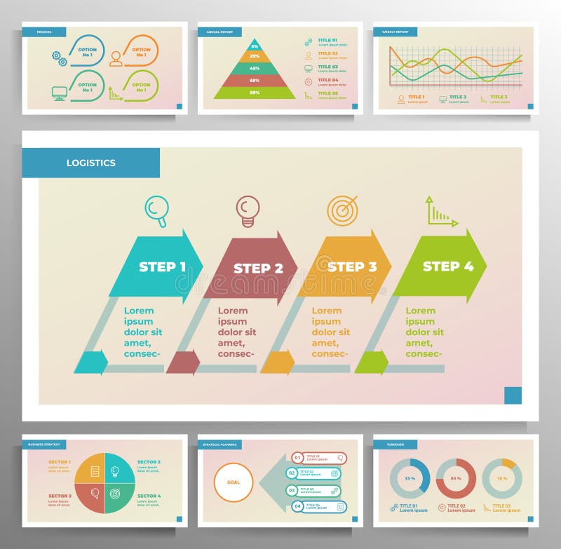Infographics Slide Template for Business Presentation. Stock ...