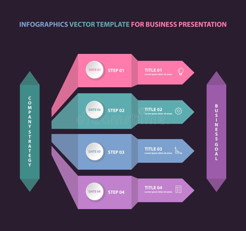 Infographics Template for Business Presentation. Stock Illustration ...