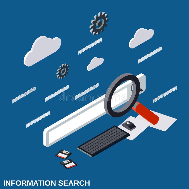 Web Information Search Vector Concept Stock Vector - Illustration of ...