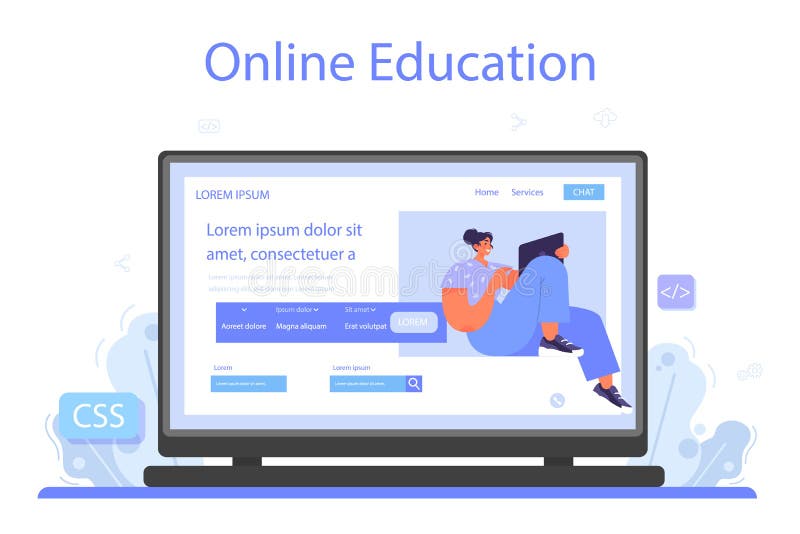 Web Integration Online Service or Platform. Website Layout Converting Stock Vector ...