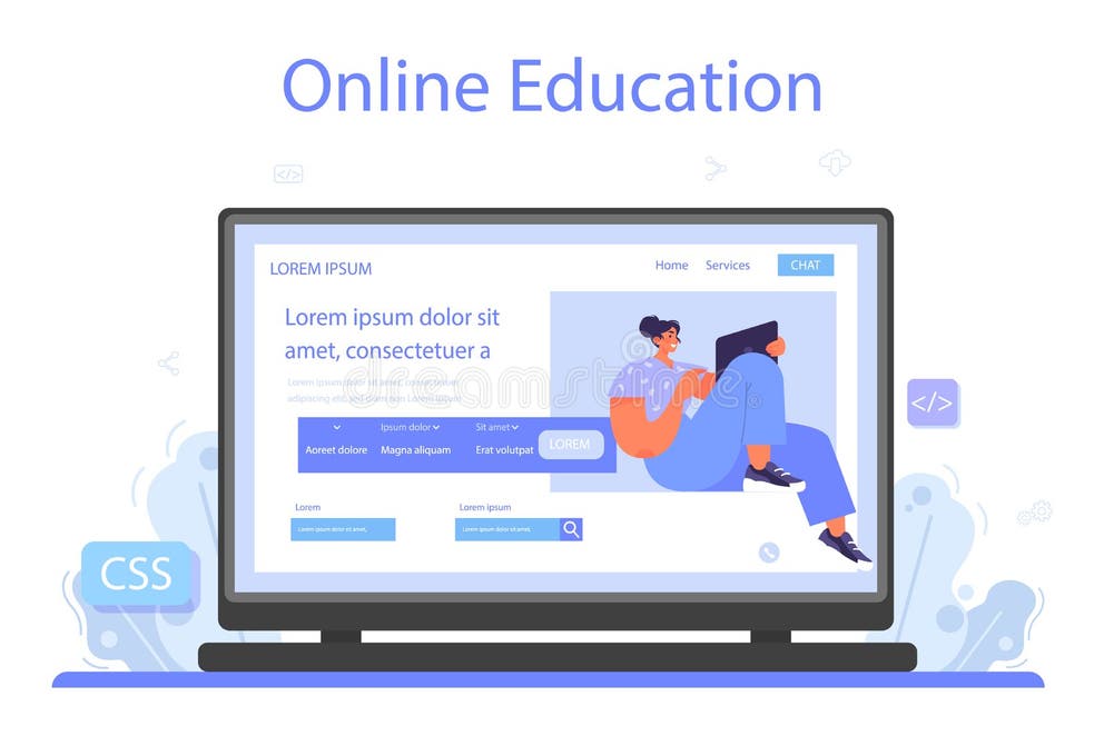 Web Integration Online Service or Platform. Website Layout Converting Stock Vector ...