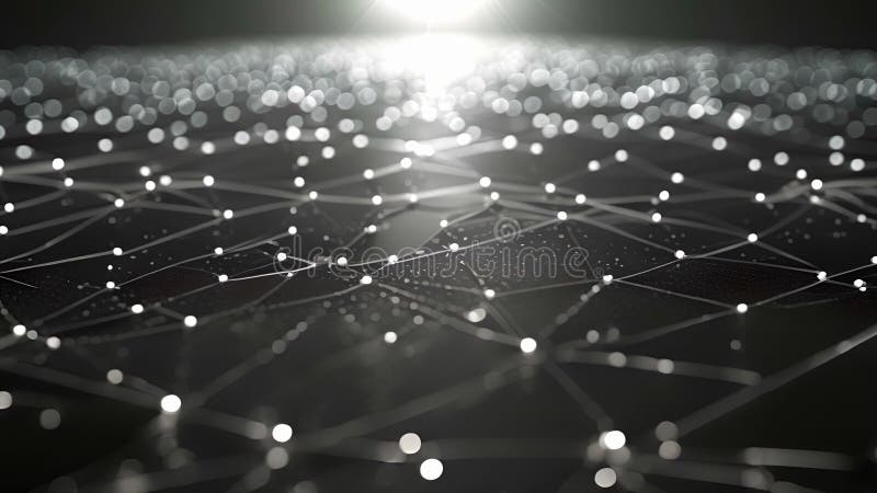 A Web of Interconnected Nodes and Lines Form a Network that Represents the Vast Array of Assets ...