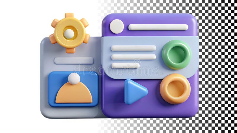 Web Interface Dashboard UI Icon, Website Settings Application Design Page Png Transparent Image ...