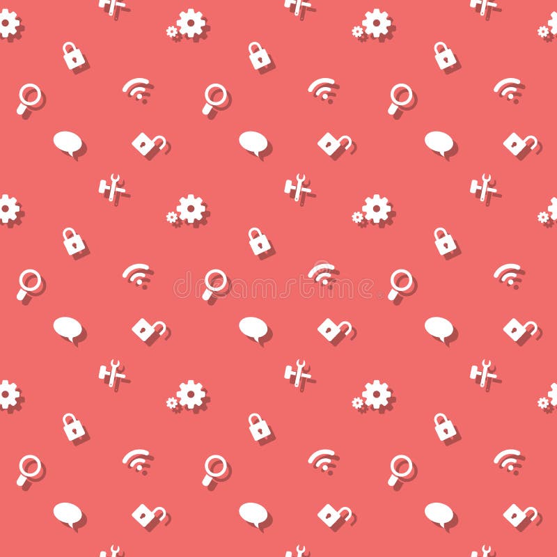 Flat Icons Social Media And Network Set Stock Vector - Illustration of ...