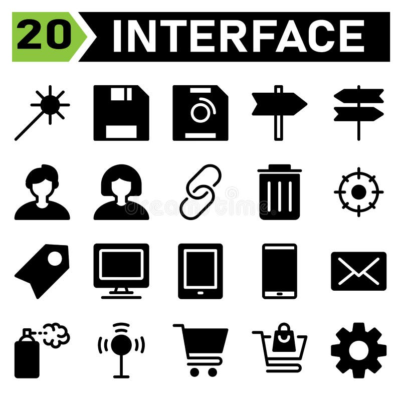Web Interface Icon Set Include Wand, Web App, Magic, Wizard, Interface ...