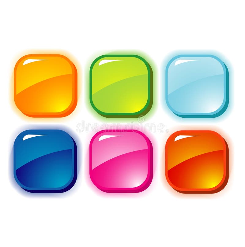 Web and internet buttons stock vector. Illustration of graphic - 6917560