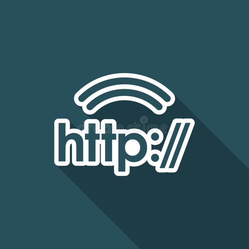 Web Internet Connection - Http - Minimal Vector Icon Stock Vector ...