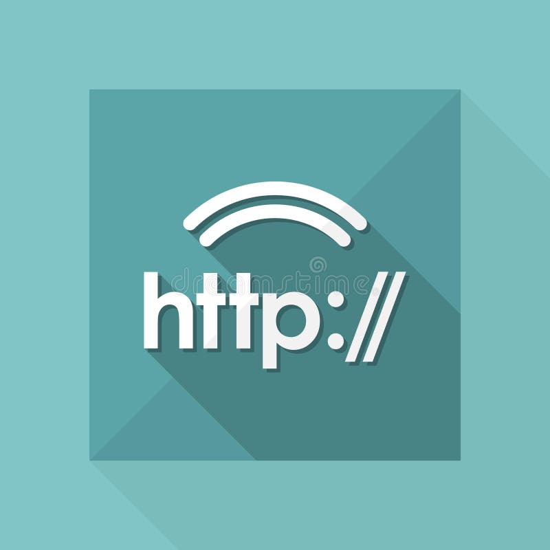 Web Internet Connection - Http - Minimal Vector Icon Stock Vector ...