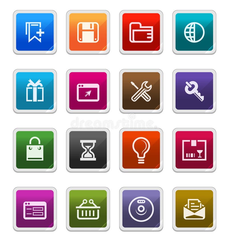 Office buttons stock vector. Illustration of buttons, fresh - 1685131