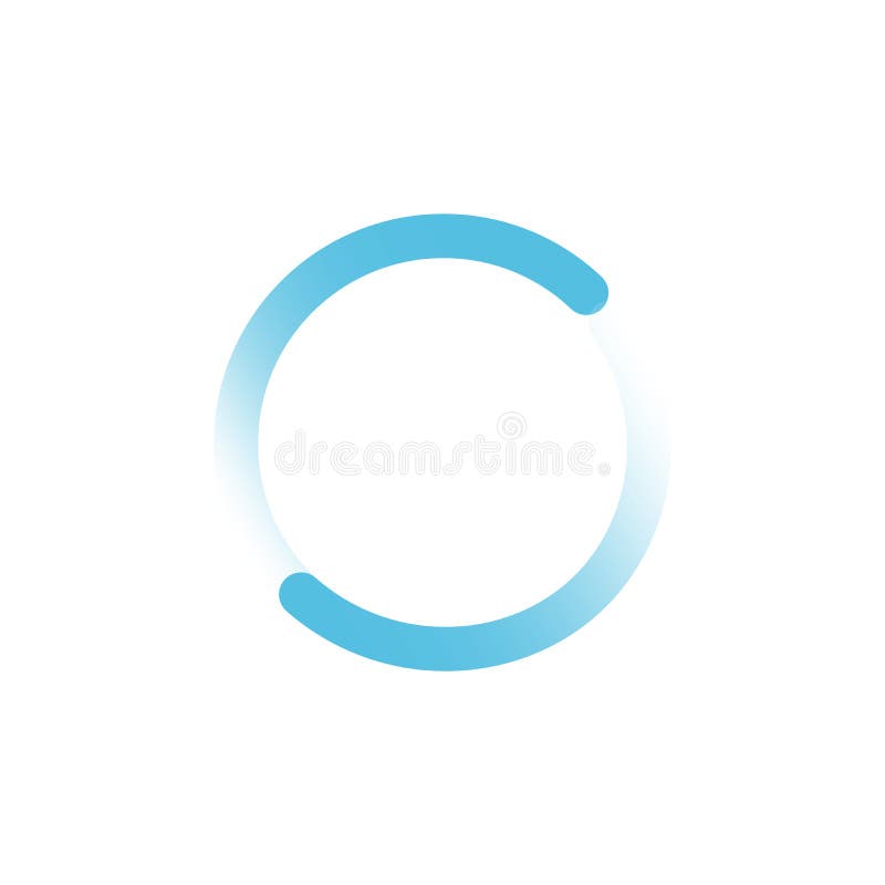Web or Internet Progress Loader Circle Icon in Blue Color. Vector ...