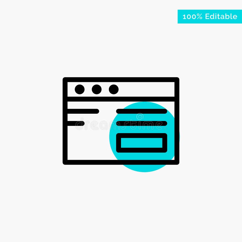 Web , Internet, Study, School Turquoise Highlight Circle Point Vector ...