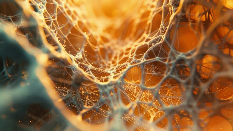 A Web of Intricate Patterns and Shapes Coalesce into a Representation ...