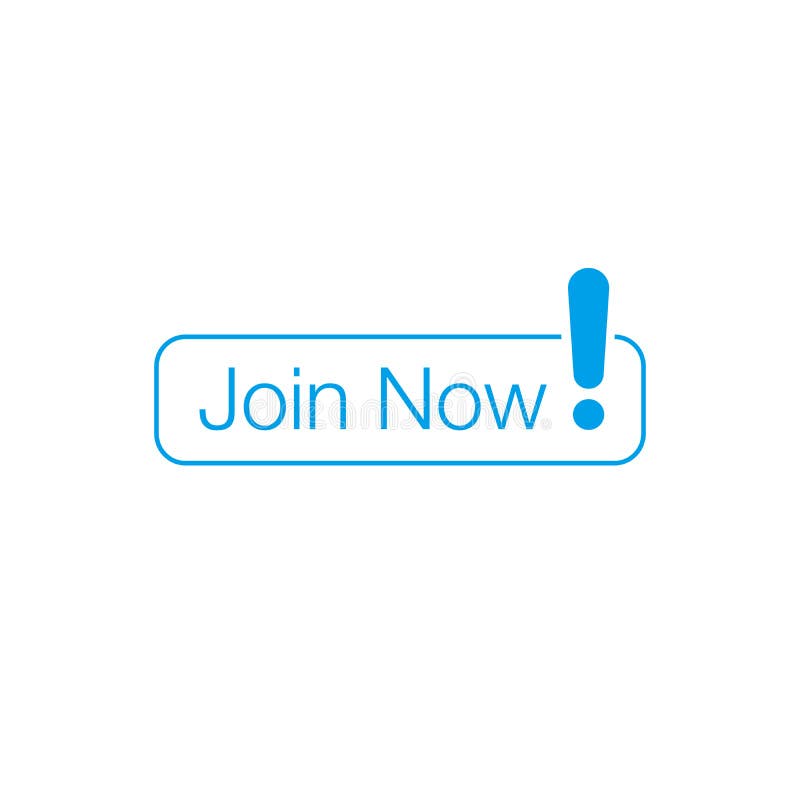 Web Join Now Button with Exclamation Mark. Can Be Used for Website ...