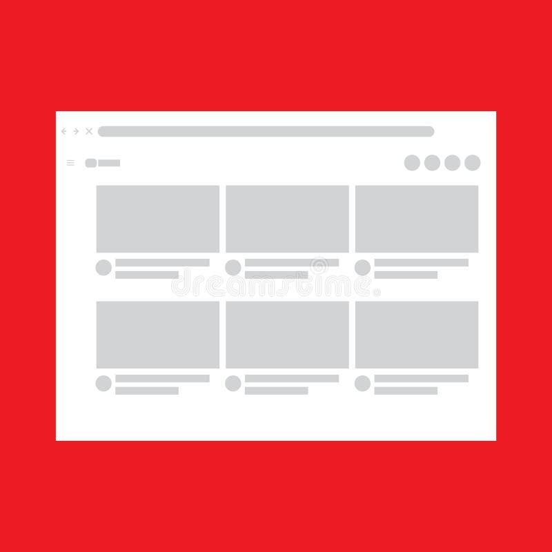 Web Layout Design for Desktop Vector Template Illustration Stock Vector ...