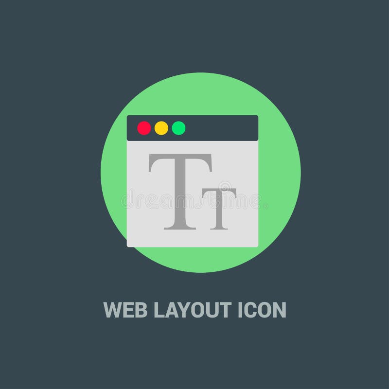 Web Layout Icon with Creative Design Vector Stock Vector - Illustration ...
