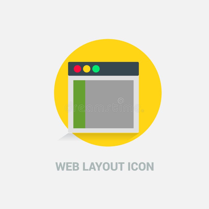 Web Layout Icon Deisgn Vector Stock Vector - Illustration of computer ...