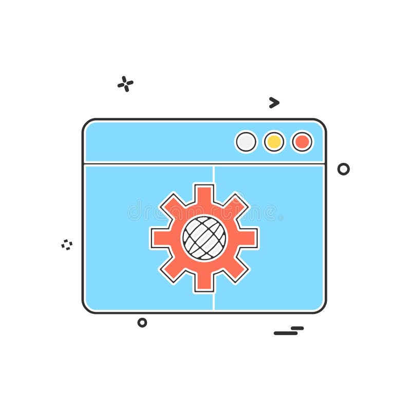 Web Layout Icon Design Vector Stock Vector - Illustration of flat ...