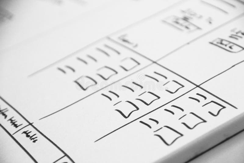 Web Layout Sketch Paper Book, Mobile and Web Sketch Stock Image - Image ...