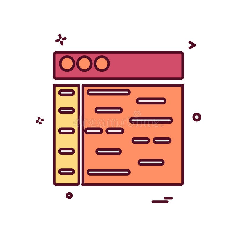 Web Layouts Icon Design Vector Stock Vector - Illustration of concept ...