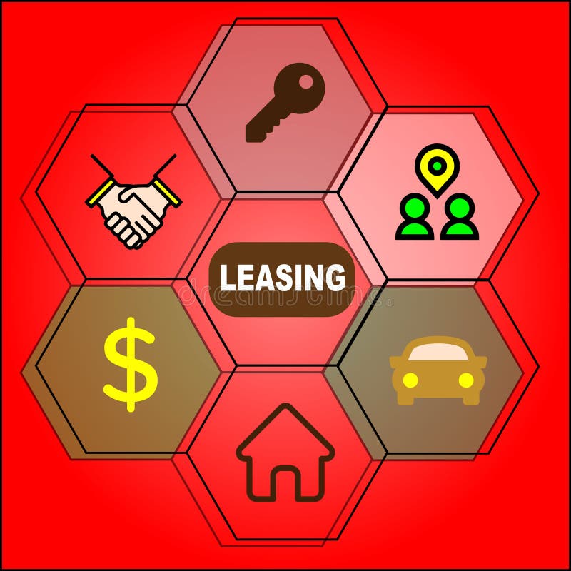Leasing Icon. Business Legal Document Concept Stock Illustration ...