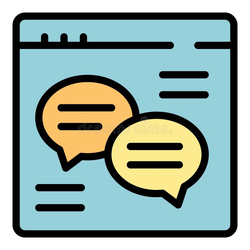 Web Lesson Icon Vector Flat Stock Illustration - Illustration of icon ...