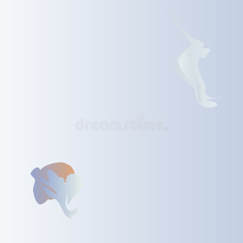 Light Blue Gradient Background with Abstract Spots. Stock Illustration ...