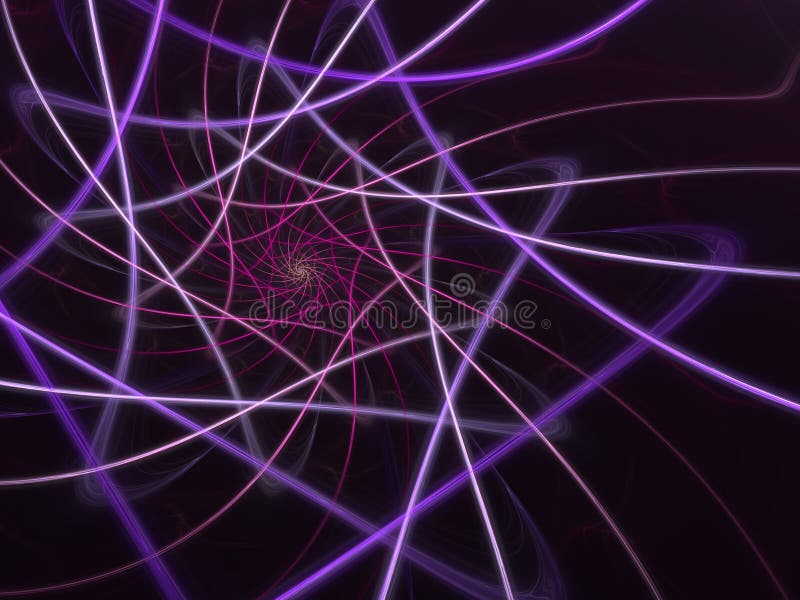 The Web Of Light. Glowing Neon Rays Of Light Stock Illustration ...