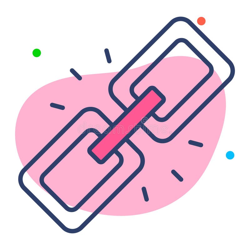 Web Link Flat Line Icon Modern Illustration Stock Vector - Illustration ...