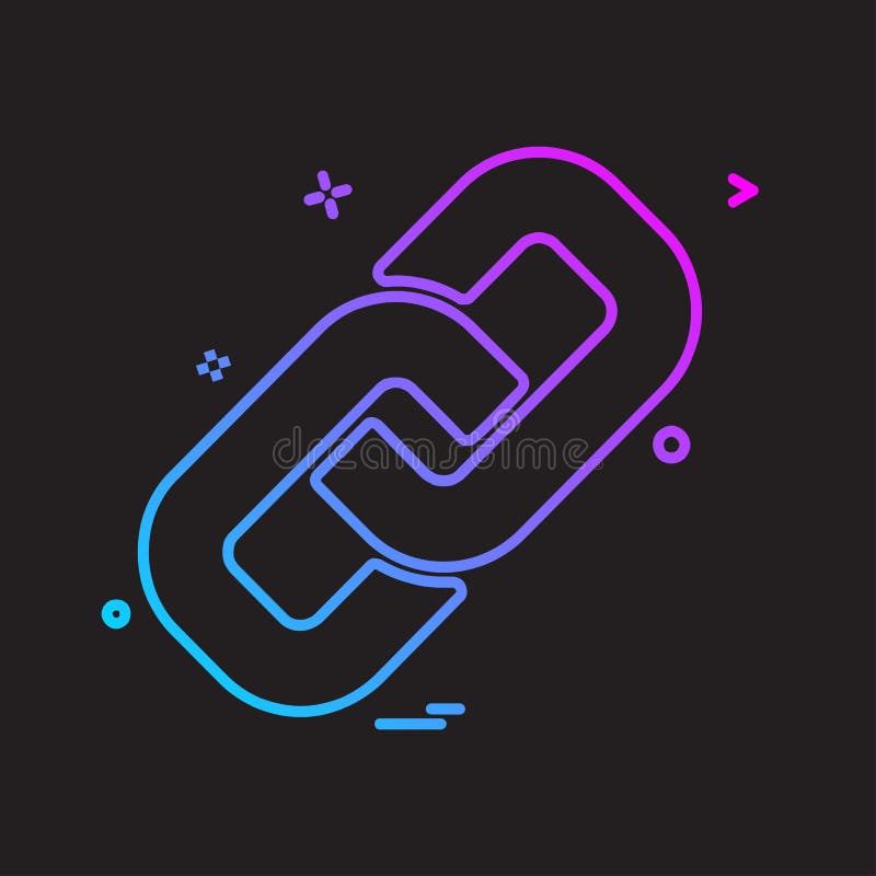 Web Link Icon Design Vector Stock Vector - Illustration of network ...